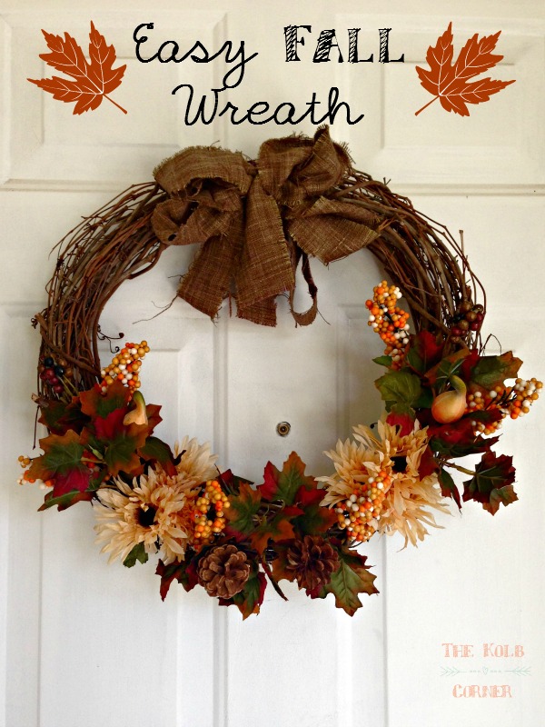 Rustic Fall Berry Wreath - Domestically Creative