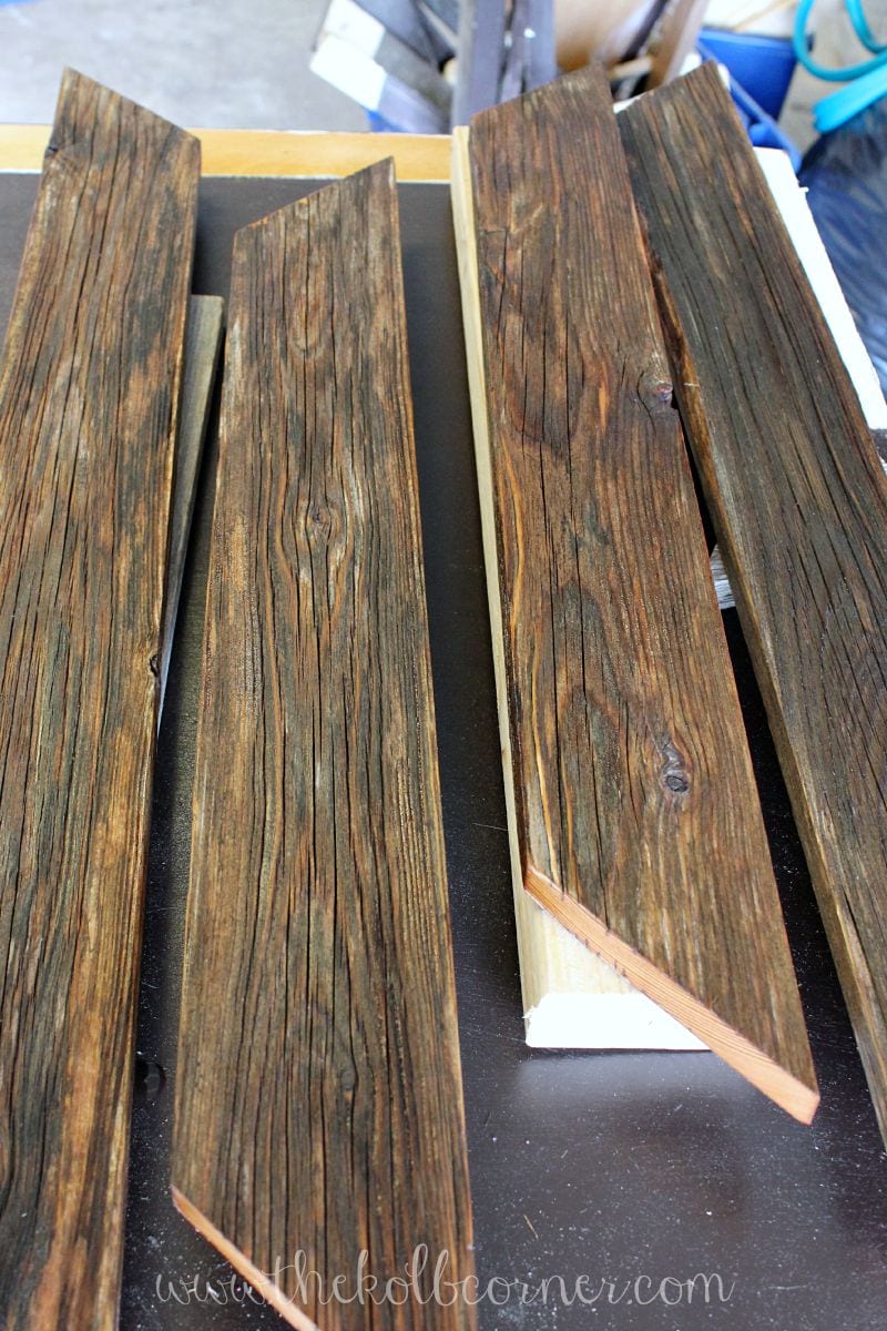 DIY Chalkboard-Made With Weathered Wood - Domestically Creative