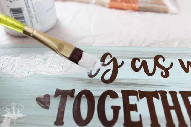 DIY Painted Wood Sign - Domestically Creative