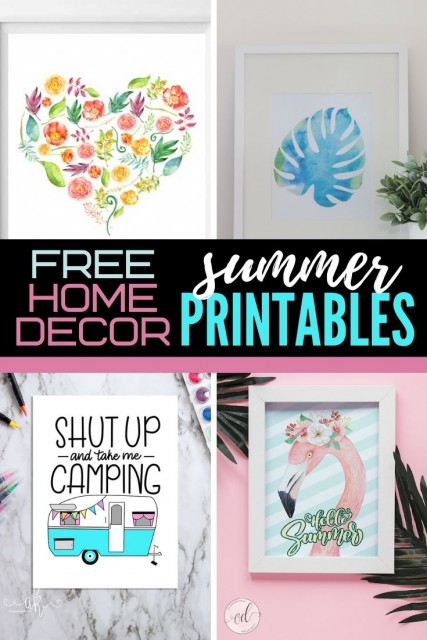 Free Summer Printables - Domestically Creative