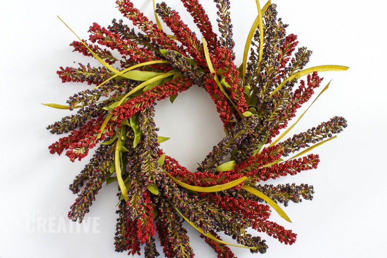 Rustic Fall Berry Wreath - Domestically Creative