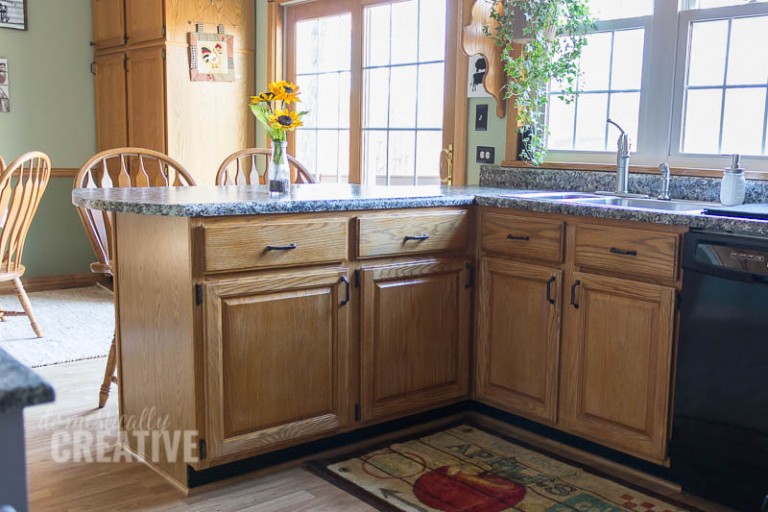 How To Update Kitchen Counters {without replacing them!} - Domestically ...