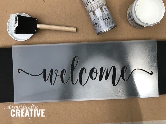 DIY Farmhouse Chalkboard Style Sign - Domestically Creative