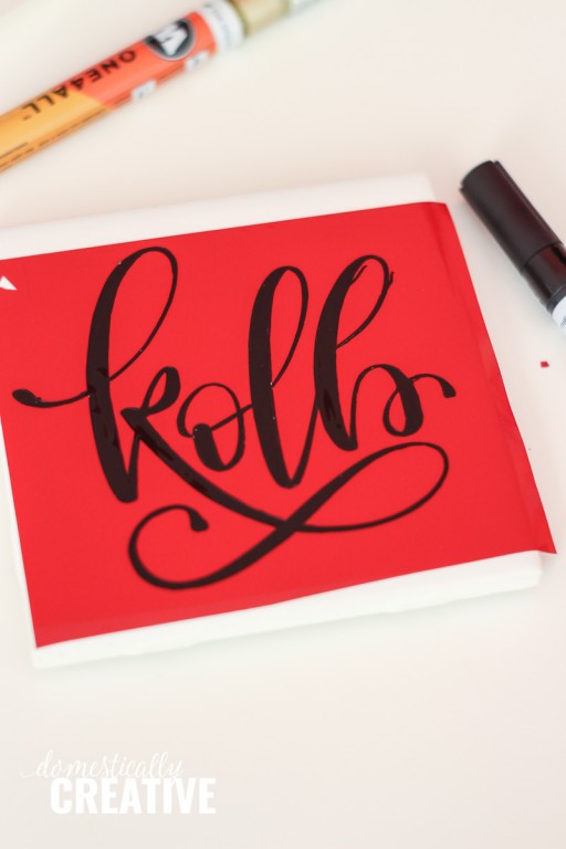 DIY Personalized Coasters - Domestically Creative