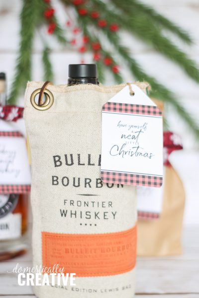 Free Printable Whiskey Gift Tags - Domestically Creative
