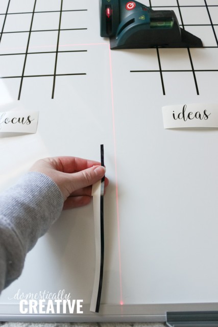 DIY Whiteboard Calendar and Planner - Domestically Creative