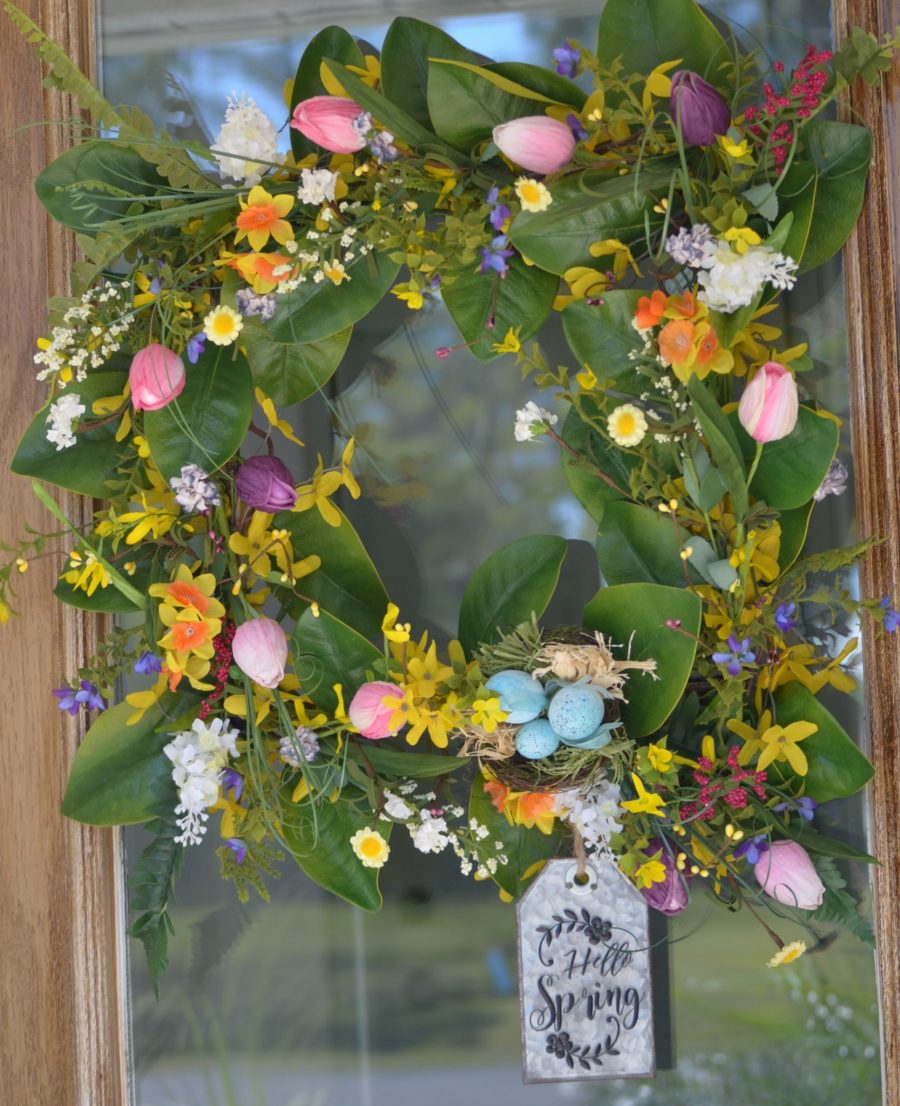 DIY Spring Inspired Wreaths - Domestically Creative