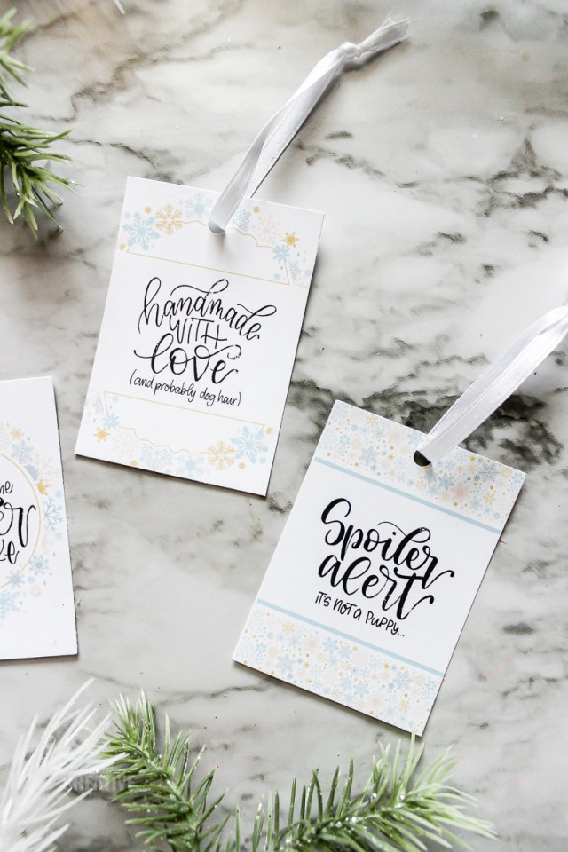 Printable Funny Hand Lettered Gift Tags for Handmade Gifts ...