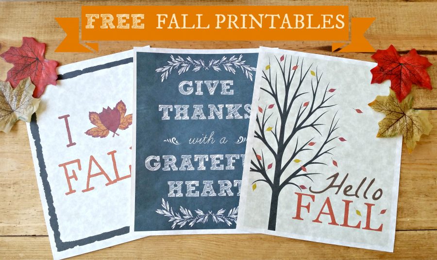 Free Fall Inspired Printables - Domestically Creative
